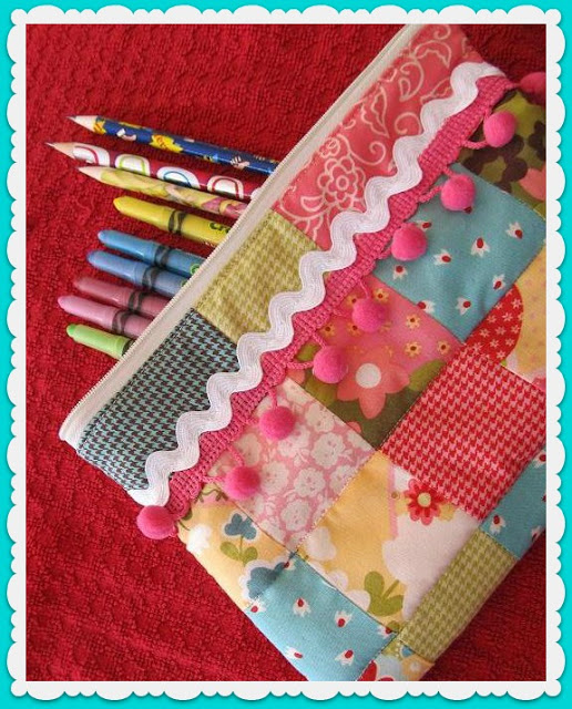 Queen B - Creative Me: Olivia's Patchwork Pencil Case