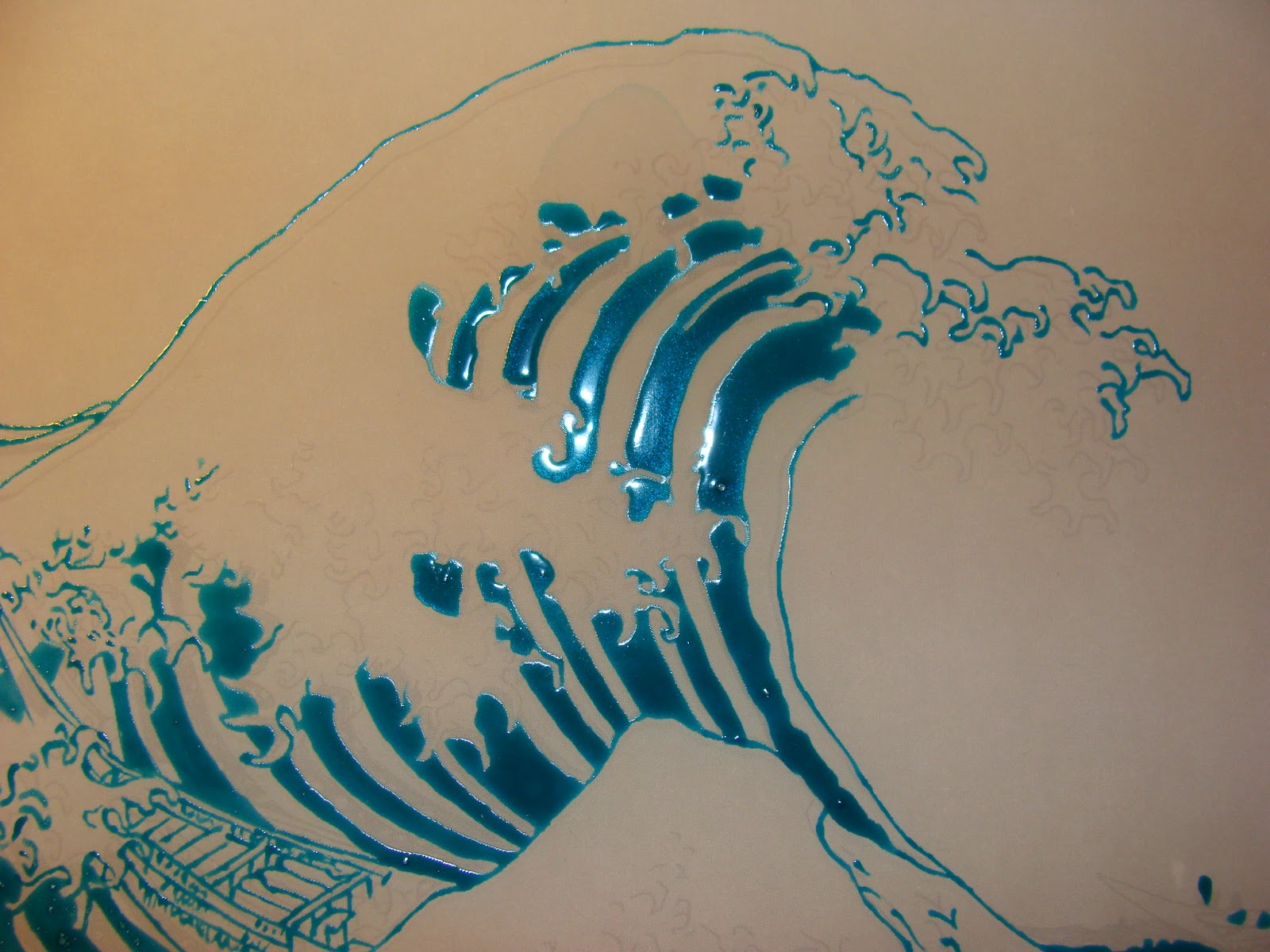 Artwork of Douglas Thomas: "The Great Wave" screenprint