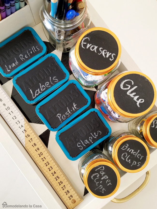 A simple Back-to-School Homework Station - Remodelando la Casa