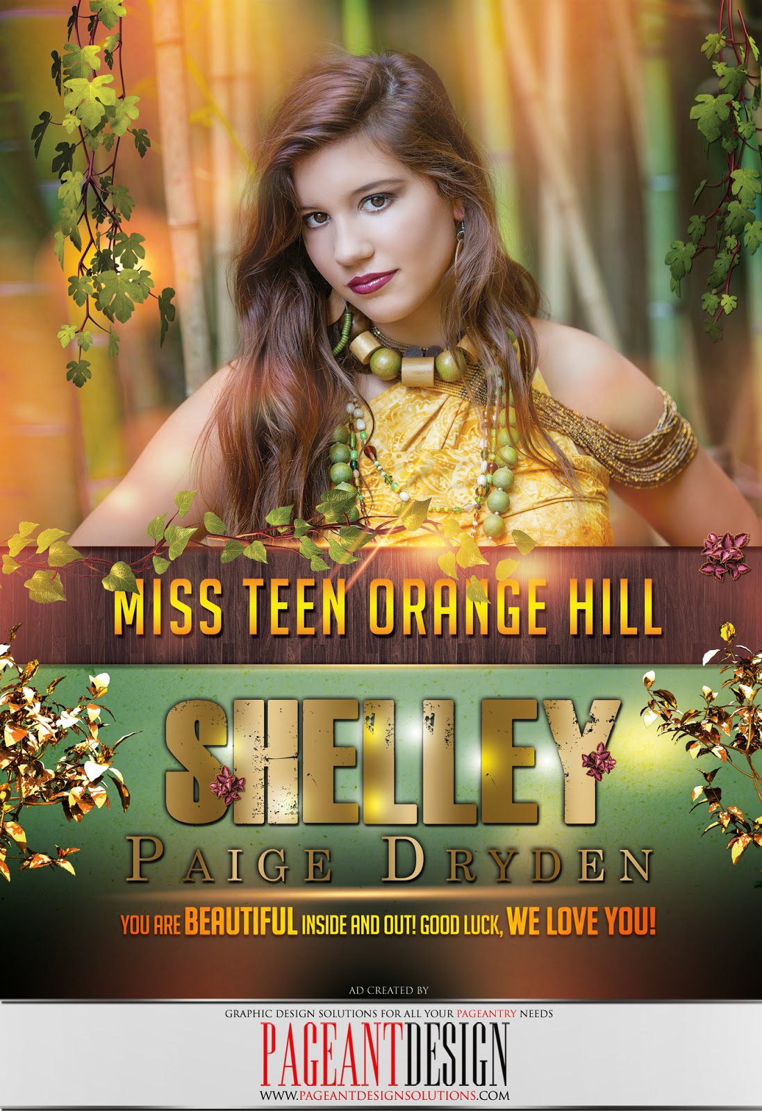 PAGEANT DESIGN | blog: Check Out Some Of Our Latest Pageant Ad Design ...