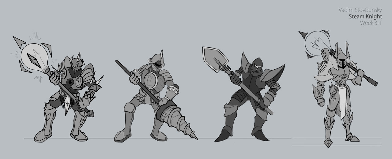 Beyond the End: Art Report #3 - Steam Knight Archetype