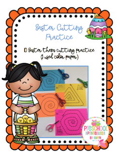 Easter Cutting Practice ~ Preschool Printables
