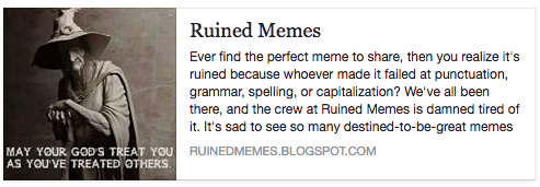 ~The Red Mist Descends: Tales of a Reluctant Human~ : Ruined Memes