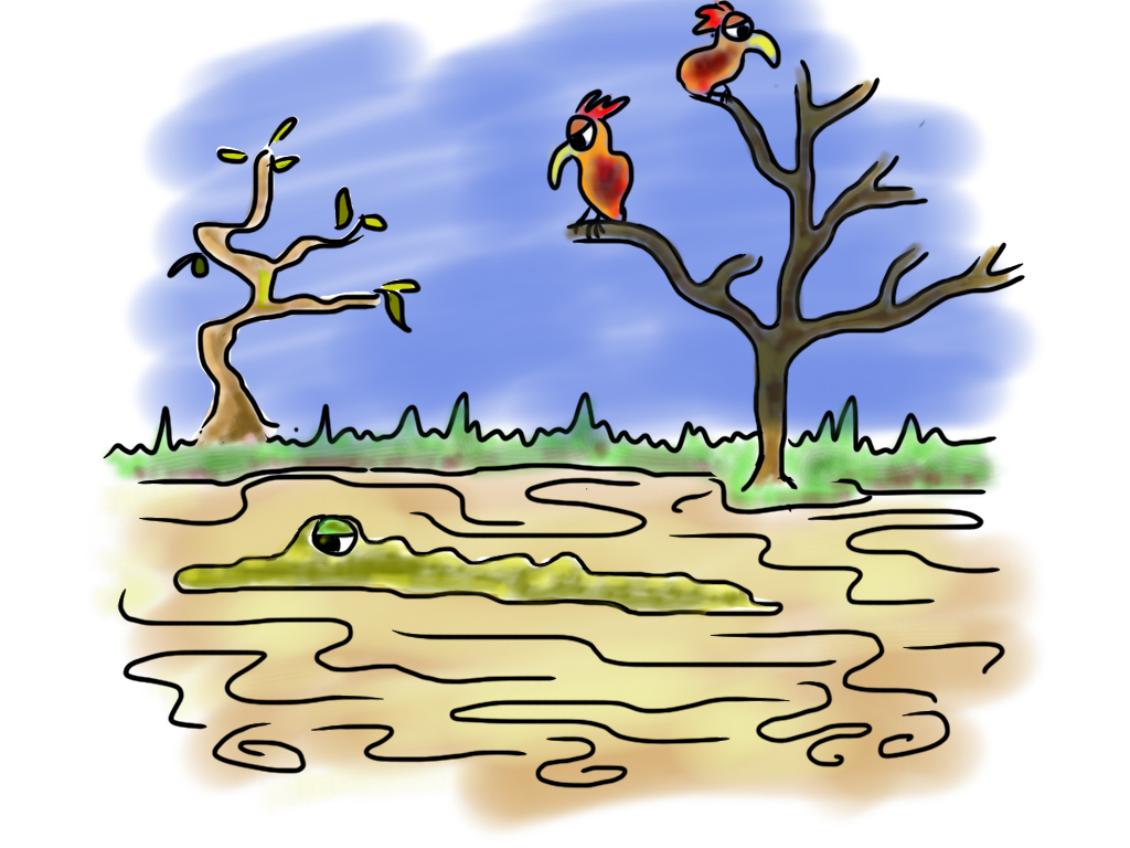 Illustration Friday: Swamp
