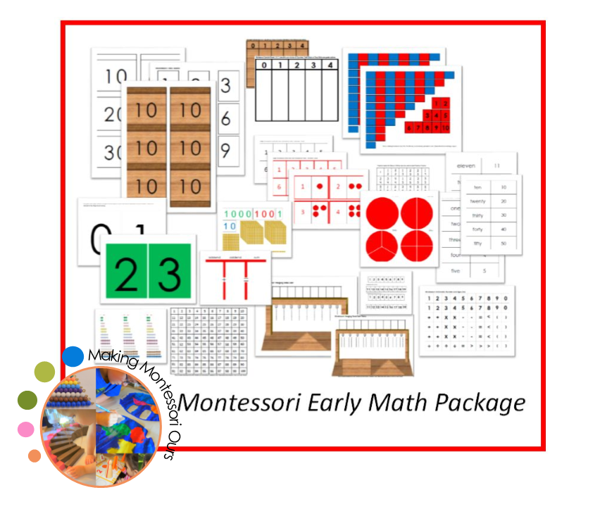 Early Montessori Math Materials, Montessori Math At Home - "Making ...