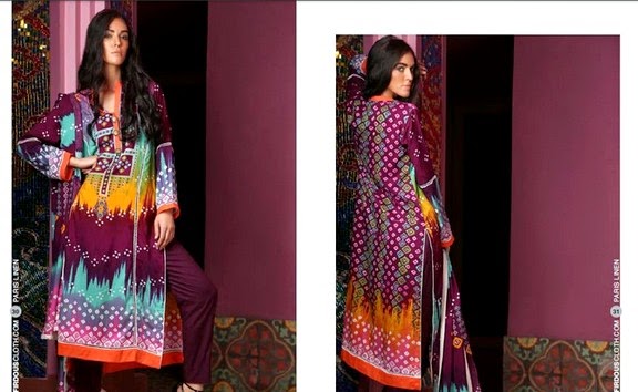 Firdous Paris Linen Collection 2014-2015 For Women - Style Hunt World