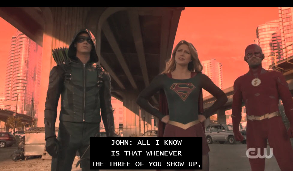 Supergirl Comic Box Commentary: Review: CW Elseworlds Crossover Part 2