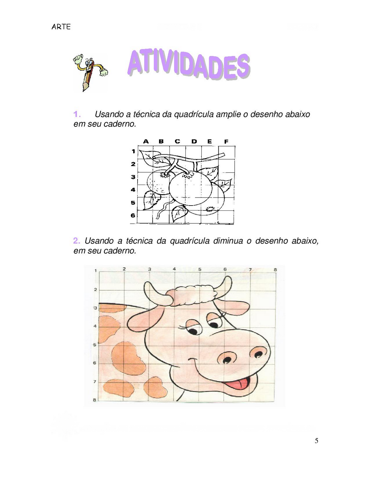 30 ATIVIDADES DE ARTE 7° ANO EXERCÍCIOS (IMAGENS) PARA IMPRIMIR Artes ...