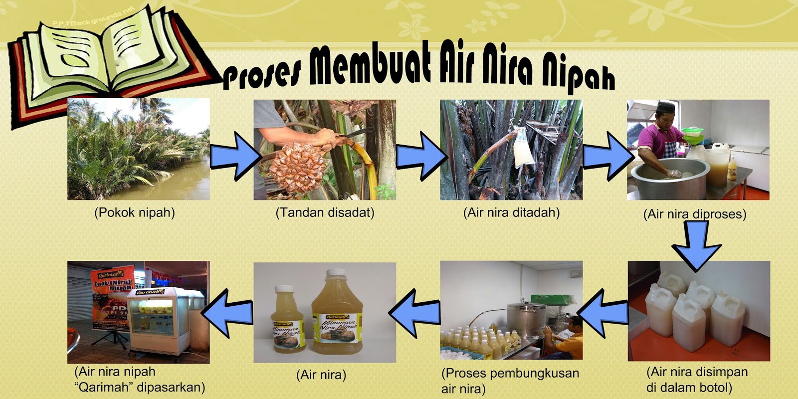 Proses Membuat Nira Nipah