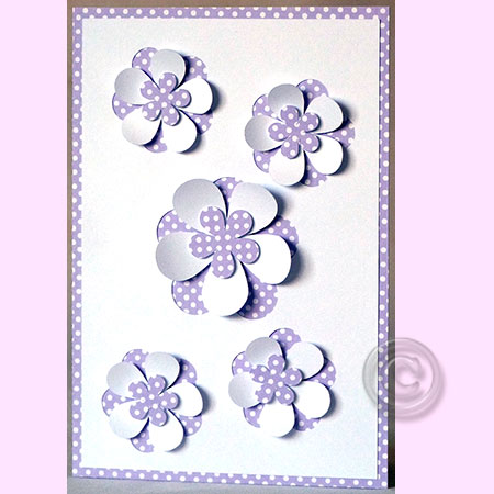 Shirley's Cards: Friday Freebie - Cut out flowers card