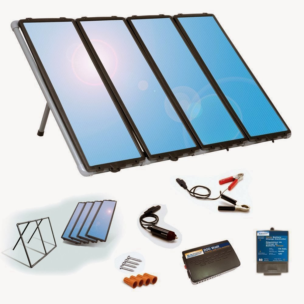 60-Watt Solar Charging Kit From Sunforce: Sunforce 60 Watt Solar ...