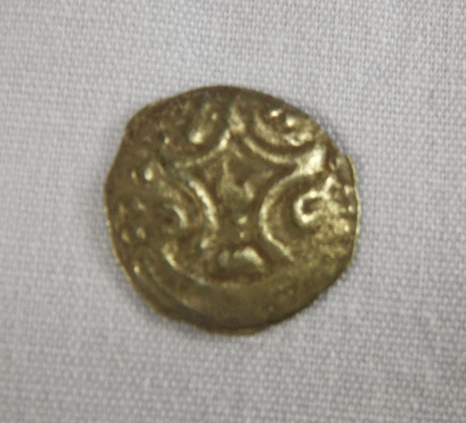 Ancient Asian Thai Siam Funan Kingdom Gold Dear Coins Coinage Currency ...