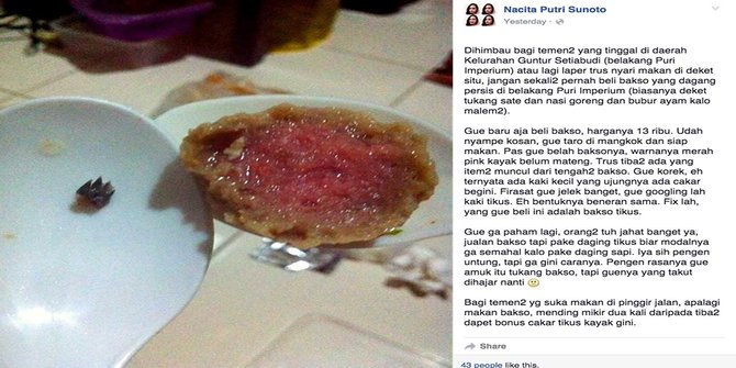 Beredar Bakso Daging Tikus, Ketahui Lokasinya - Lokkoledo