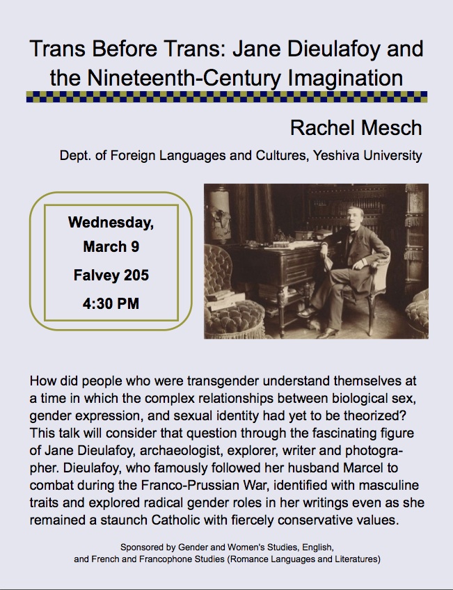 Villanova English: Rachel Mesch Lecture