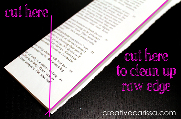 Make a Book Page Pennant Banner | Creative Green Living