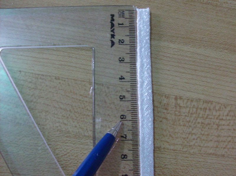 PRESILLAS DE TELA. Método 1: Tiras al bies con costura externa