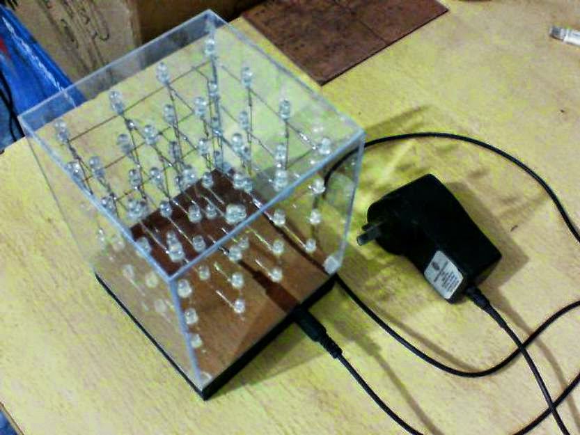 Proyectos con LEDS: Cubo de LEDS 4x4x4