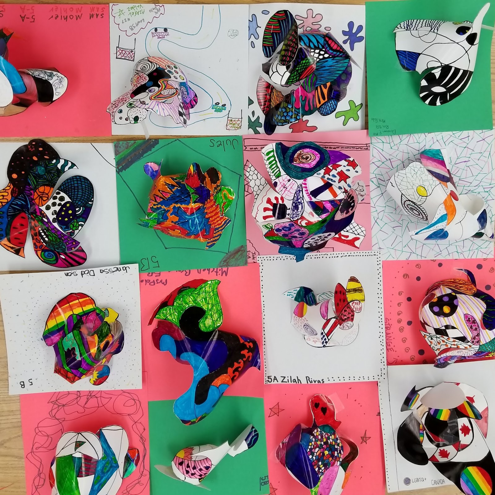 The David Lubin Art Studio: 6th Grade Artistic Creations 2017-18