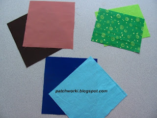 Patchworkowe wariacje: Patchwork 3 D Roll of the Dice - tutorial