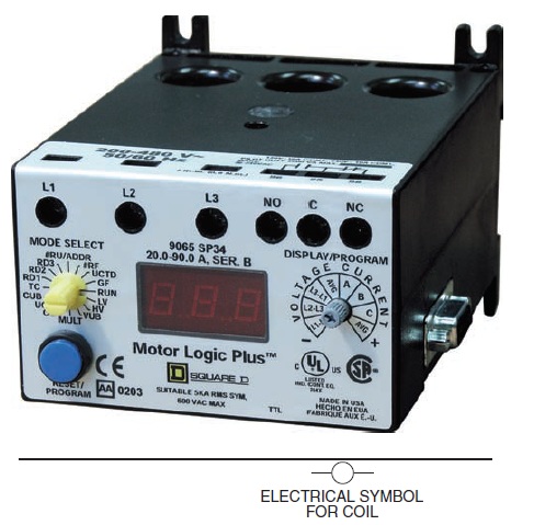 Three-phase solid-state overload relay.Square D - LEKULE