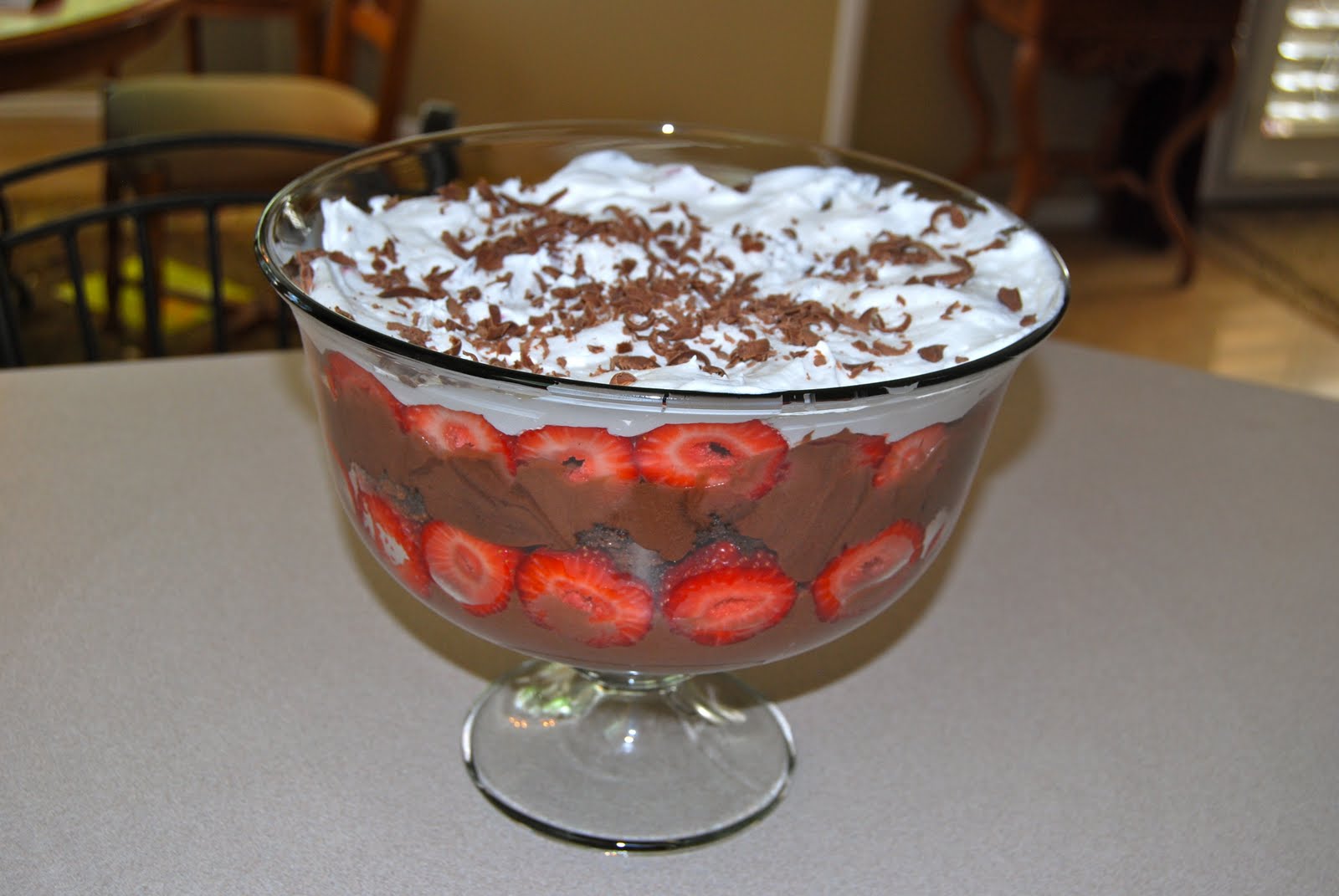 Suzie's Sweet Wheat: mmmm....Smooth Chocolate Strawberry Trifle