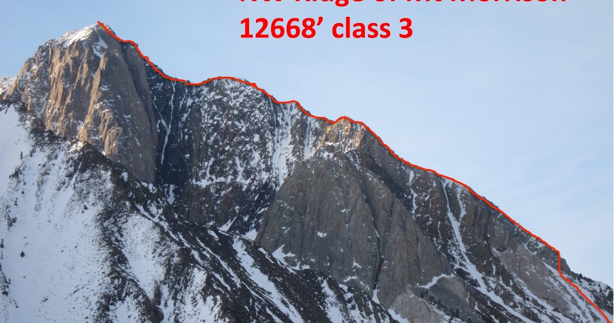 Fresno Climber: Northwest Ridge of Mt. Morrison (class 3)