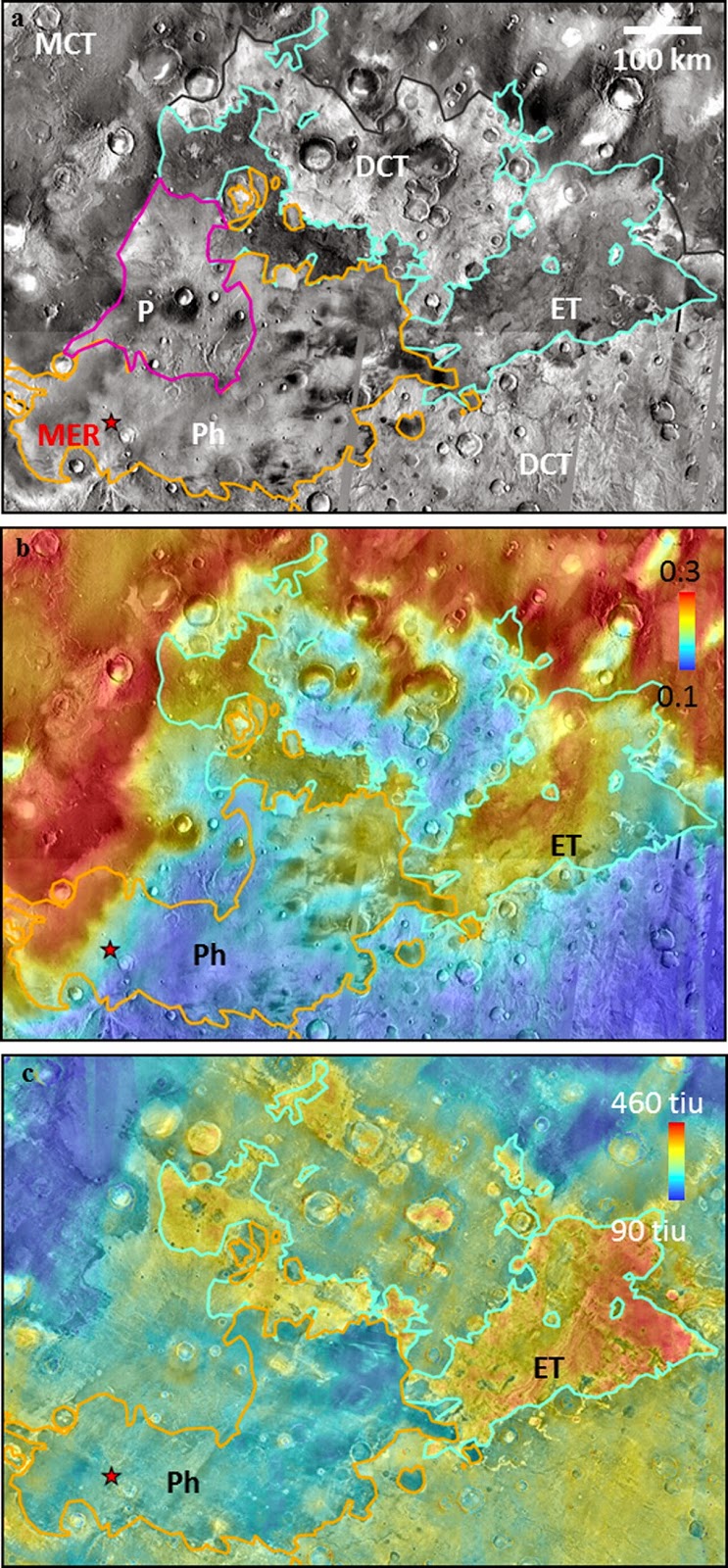 The Dragon's Tales: Embedded Clays and Sulfates in Mars' Meridiani Planum