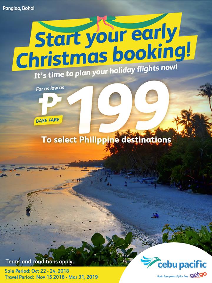 Manila Shopper: Cebu Pacific Holiday Flights Promo: Oct 2018