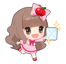 png : sticker1908 - LINE PLAY Cherry's Sweet Day