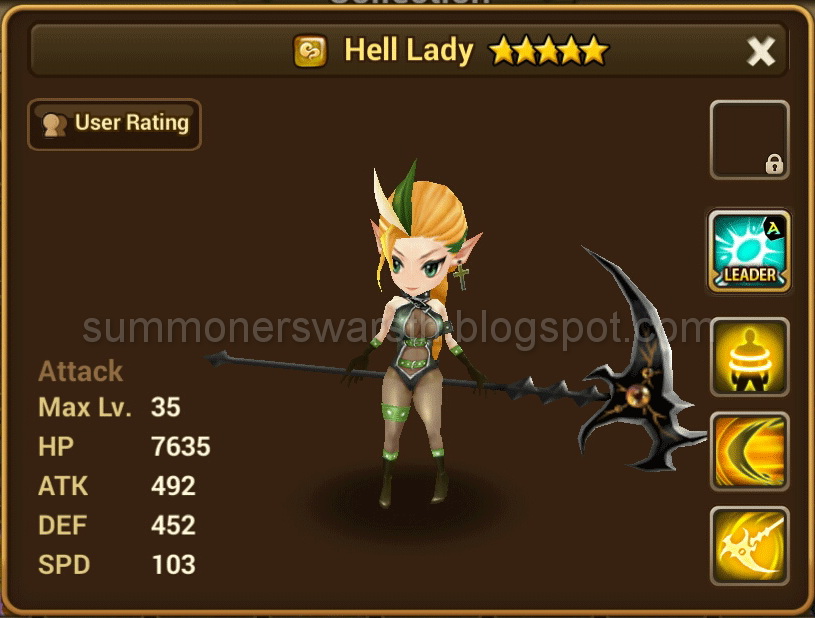 Hell Lady (Wind) | Summoners War