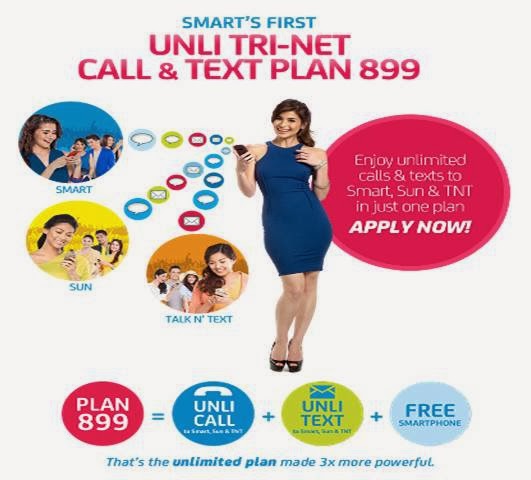 SMART UNLI Call & Text TRI-NET Plan 899 - Smart Call, Text, and ...