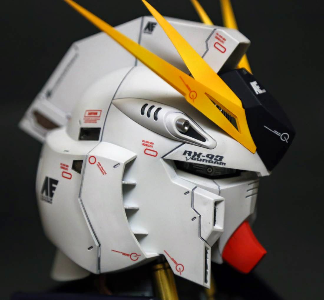 Painted Build: 1/35 RX-93 nu Gundam Head Display