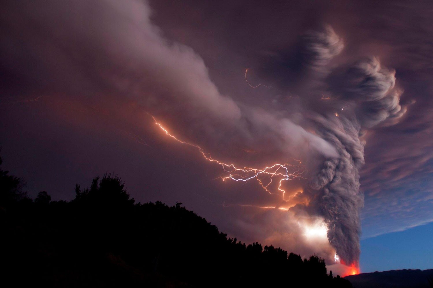 volcano lightning tornado | Okay Wallpaper