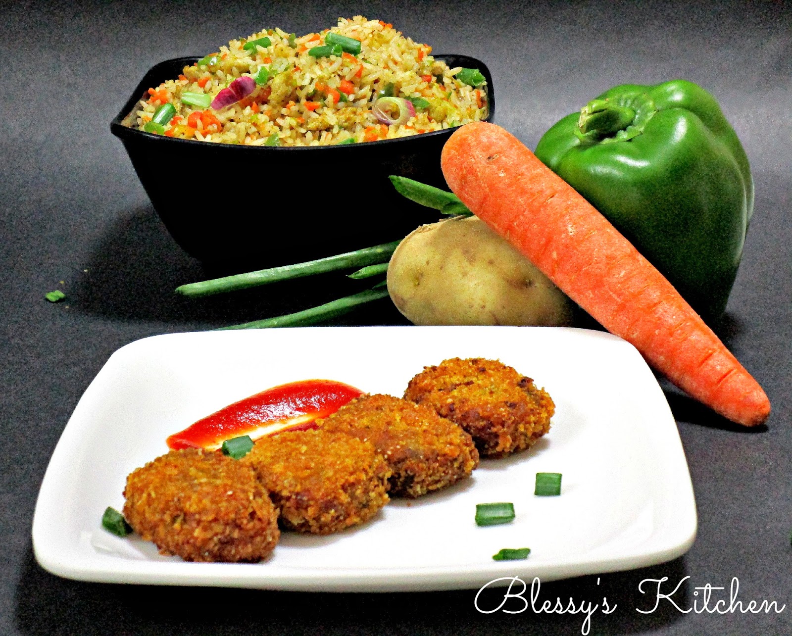 Blessy's Kitchen: Veg Nuggets