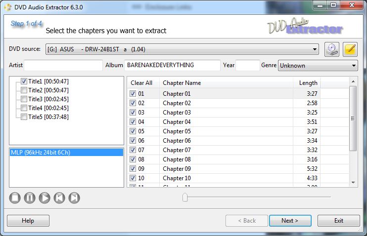 Ampliozone: Ripping DVD-Audio with DVD Audio Extractor