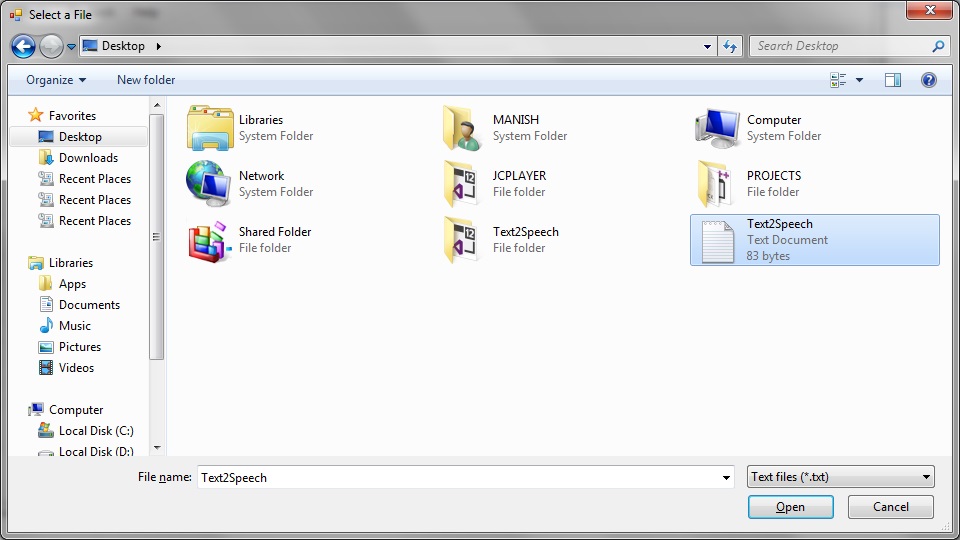 JC Text2Speech : Visual C# - JustdoCodings