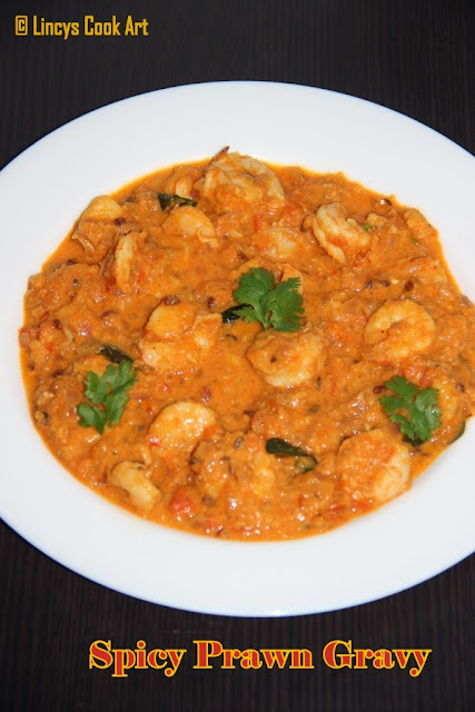 Prawn Gravy/ Prawn Thokku/ Spicy Prawn Curry ~ Lincy's Cook Art