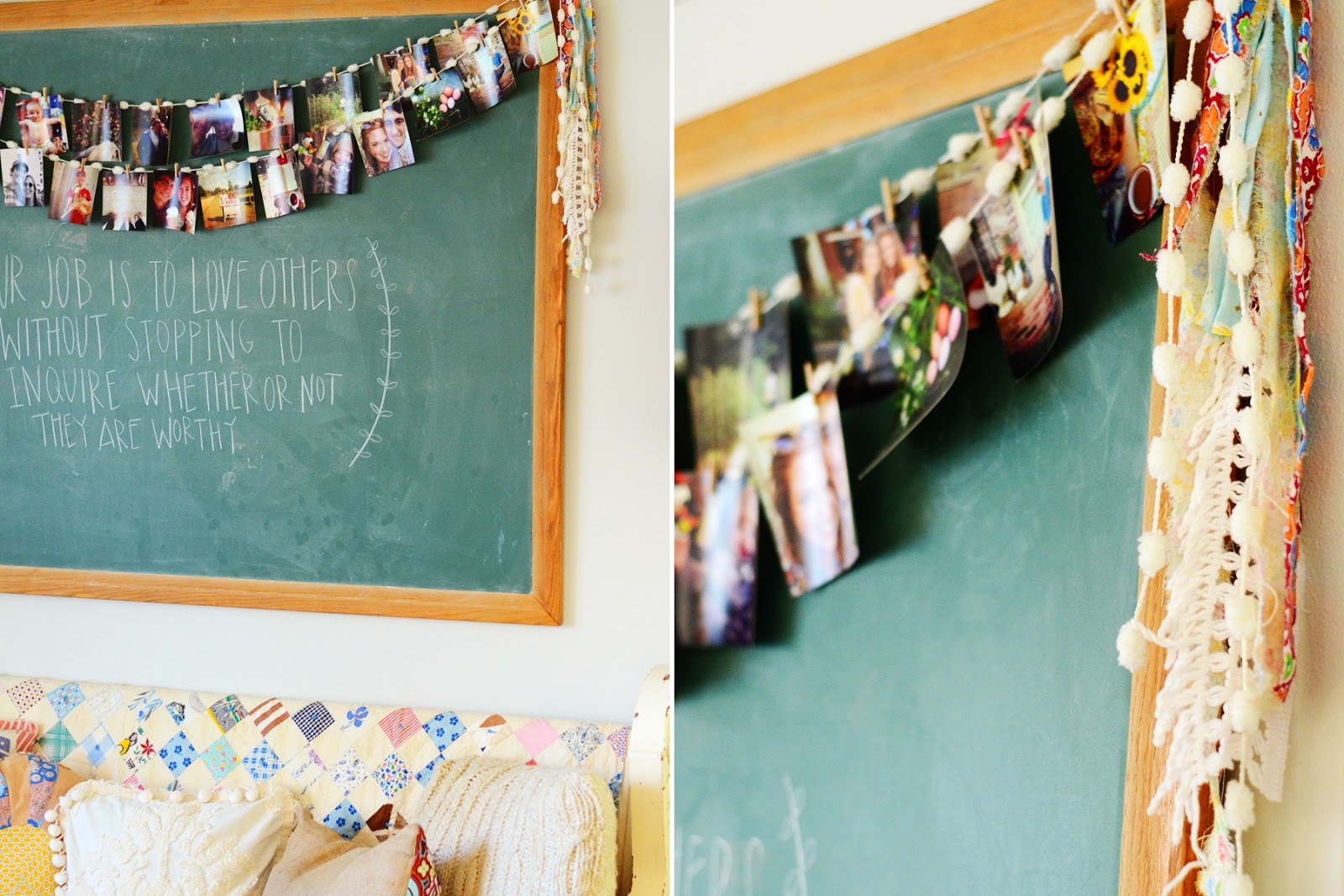natalie creates: photo garland diy