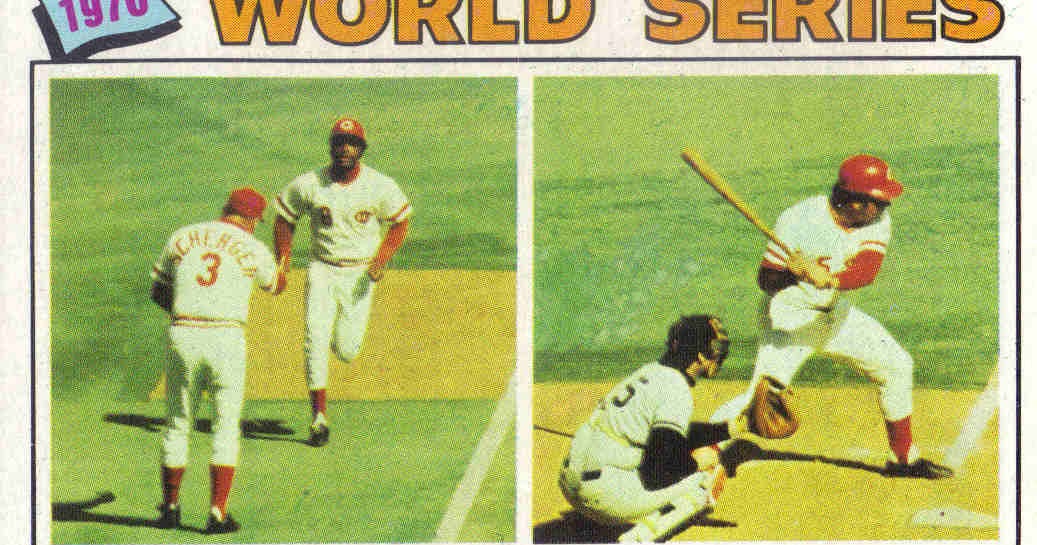 Baseball 1977: 1977 Topps Baseball #411 - 1976 World Series Games 1 and 2