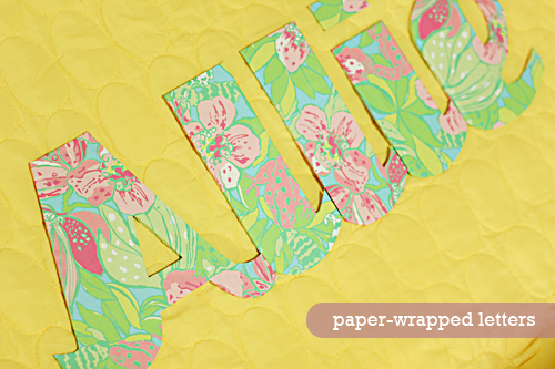 Forty Weeks: Crafts/DIY: Paper-Wrapped Letters