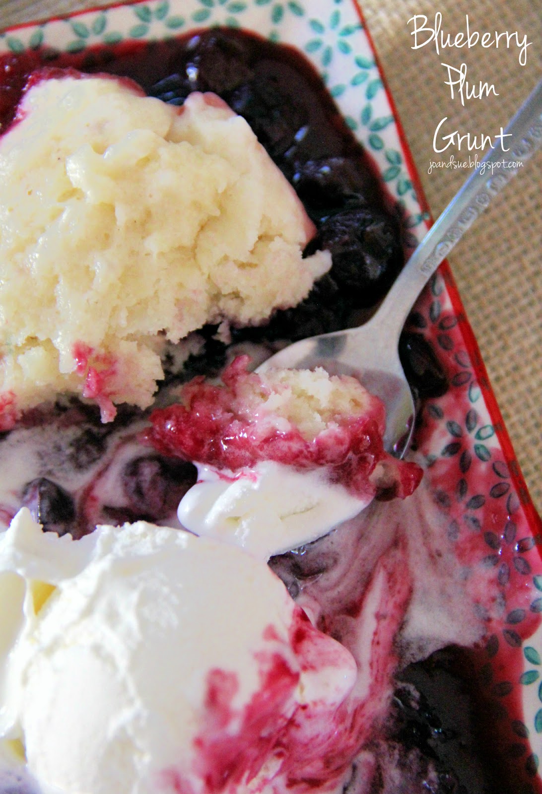 Jo and Sue: Blueberry Plum Grunt