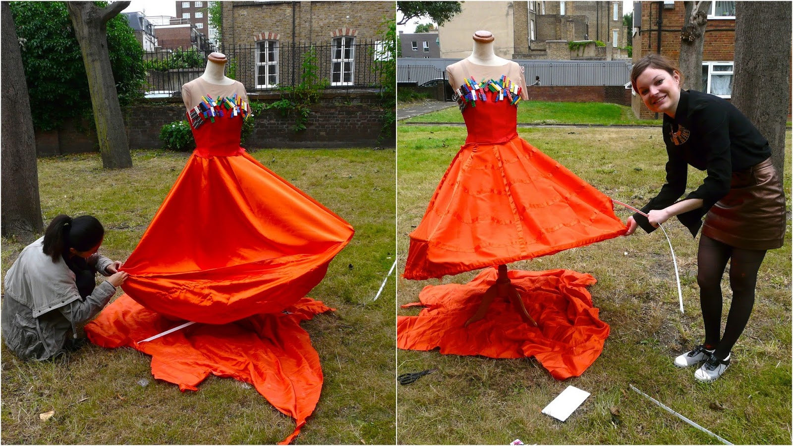 Cycle in Heels : THE LEGO DRESS FOR THE FASHION WEEK