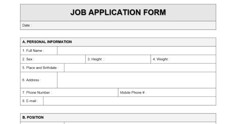 Professional Writing: The 6 Rules for Completing Job Application Forms ...