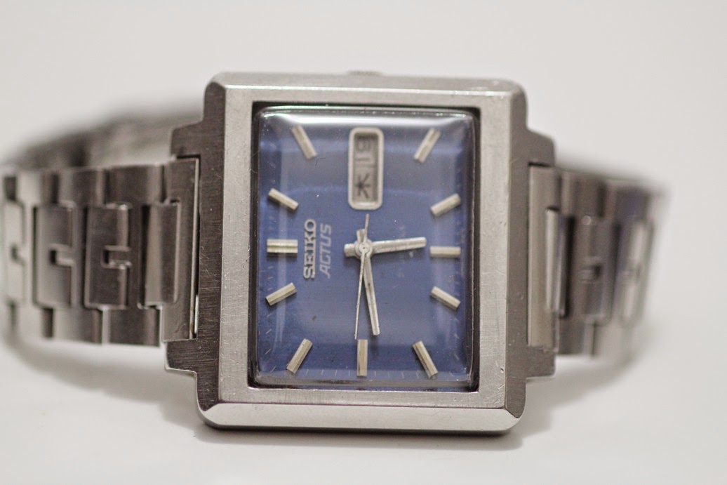 sale $ koleksi jam: VINTAGE SEIKO ACTUS SQUARE Blue DIAL (JDM ...