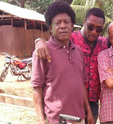 Photos: Nkem Owoh, Osuofia Rocks Afro On Movie Set With Saka & Tchidi ...