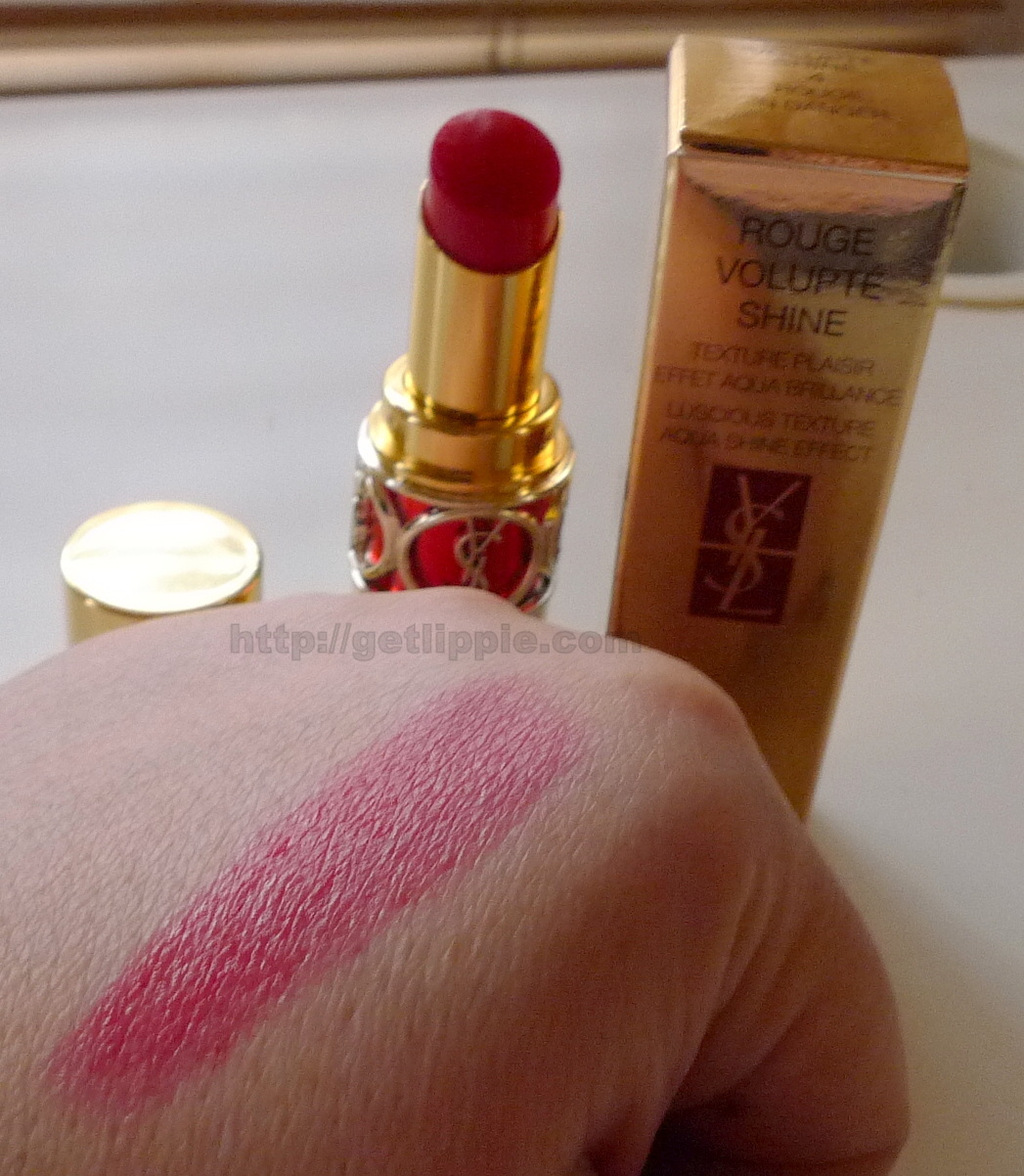 YSL Rouge Volupte Shine 4 Rouge in Danger Review - Get Lippie