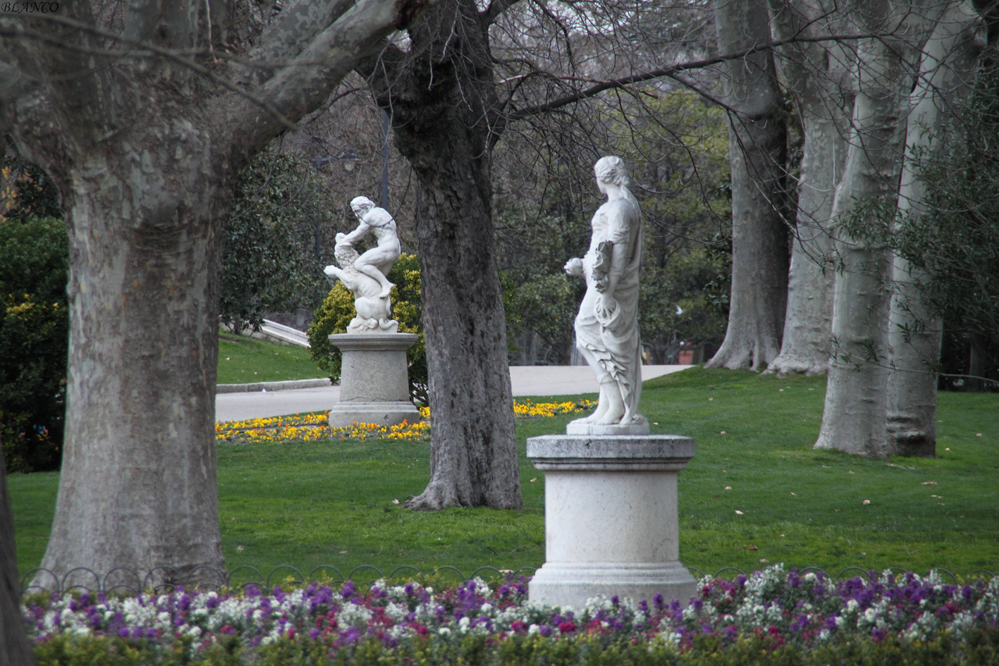 Madrid en Foto: Parque del Retiro. Estatua de Hera.
