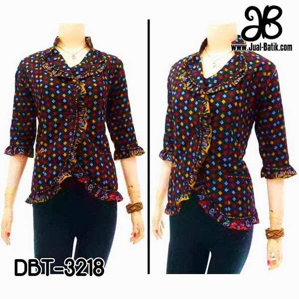 Blouse Batik Kerja Wanita Terbaru, Nov'13 | Model Blouse Batik 2014