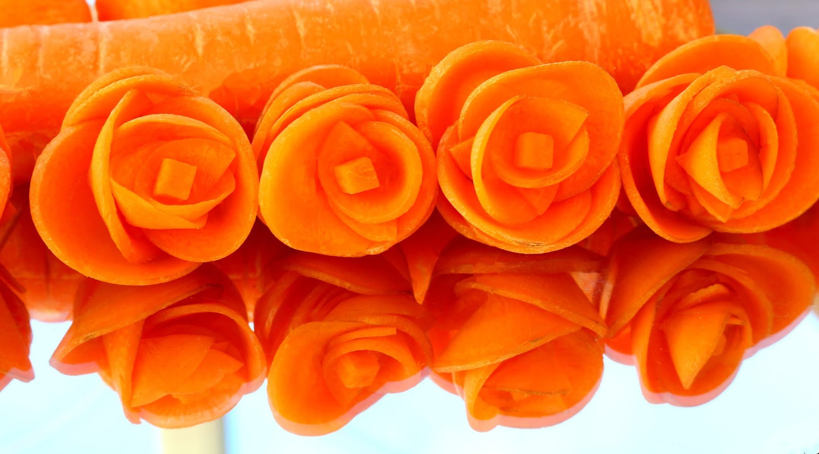 Josephine's Recipes: How to Make Carrot Flowers - Vegetable Carving ...