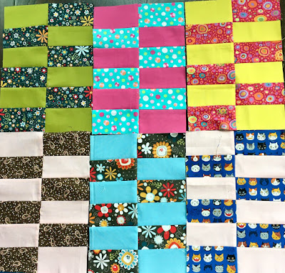 klein meisje quilts: stacked bricks